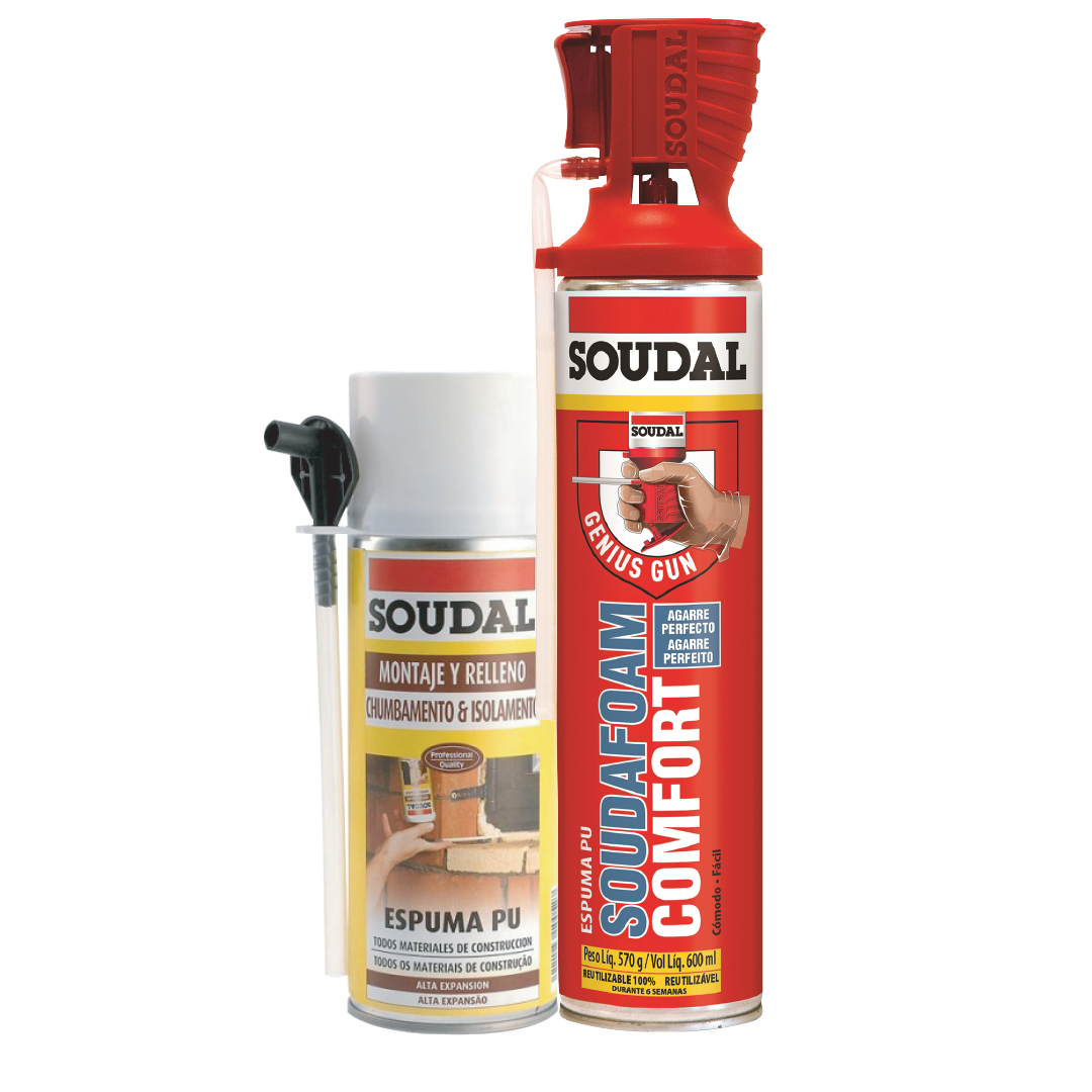 ESPUMA POLIURETANO 300 ML SOUDAL - ConstruCity Mx - Venta de Materiales de Construcción